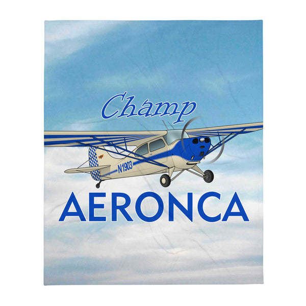 Aeronca Champ (AIRJ5I381-CB2) Throw Blanket – Flyboy Toys