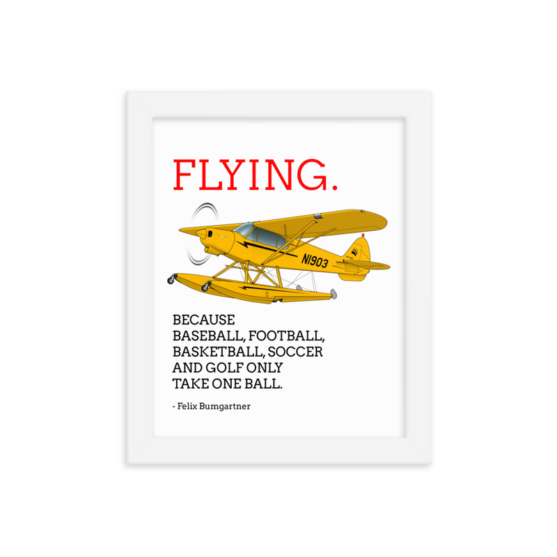 Custom Airplane 8x10" Framed Poster – Flyboy Toys