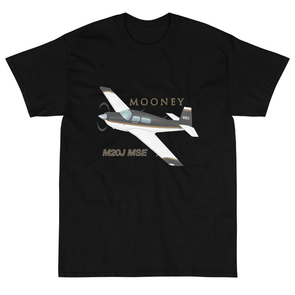 Mooney M20J MSE Airplane T-Shirt - Personalized with Your N# – Flyboy Toys